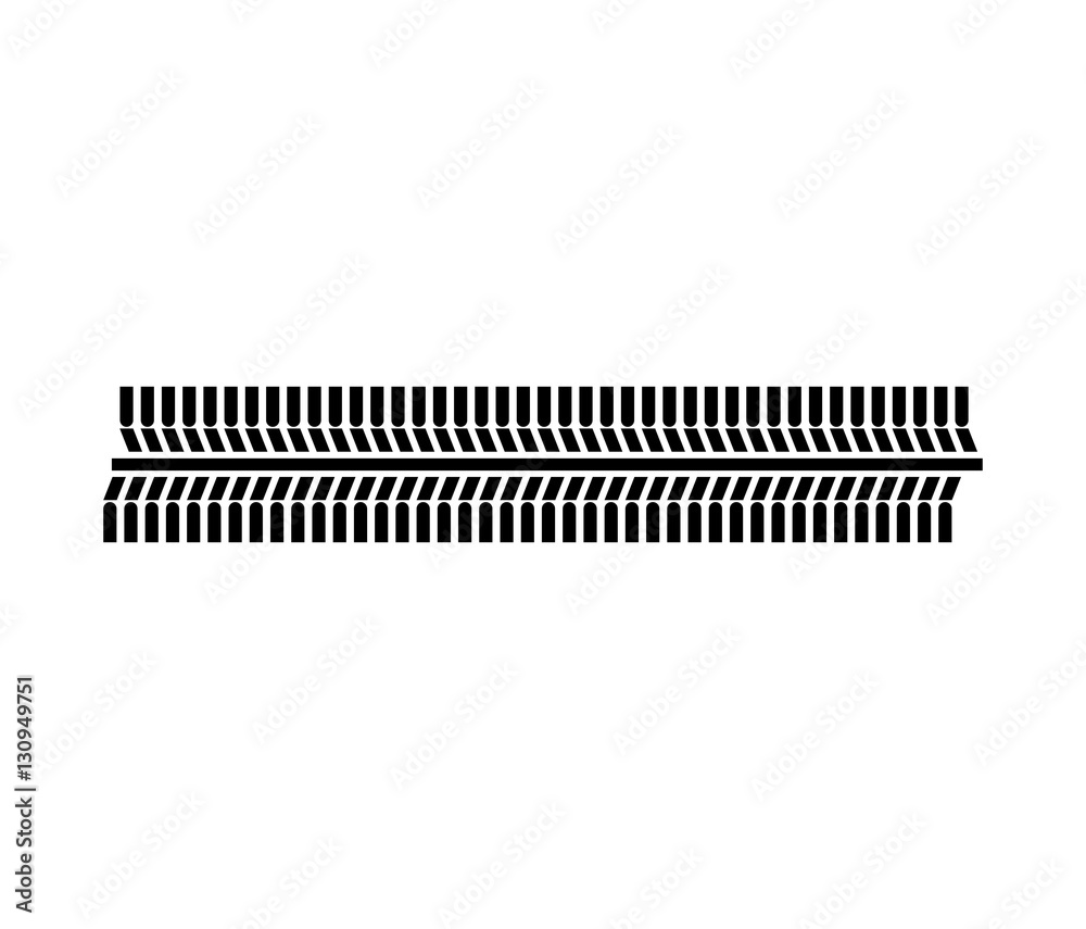 tire tracks mark isolated icon vector illustration design Stock ...