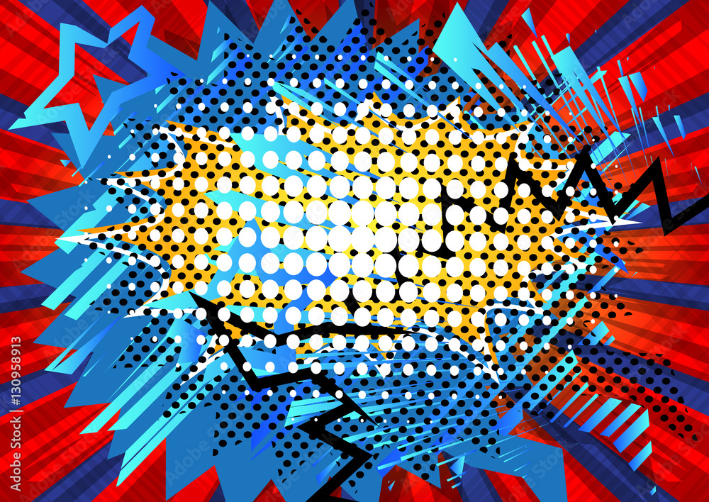 Vector illustrated cartoon, comic book style background. Stock Vector ...