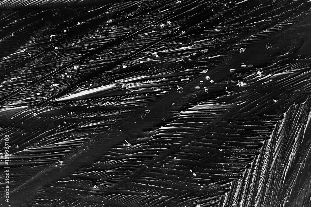 texture of the ice crack, overlay flooring, black and white Stock ...
