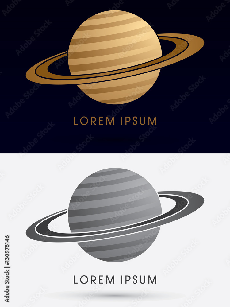 Planet Saturn graphic vector. Stock Vector | Adobe Stock