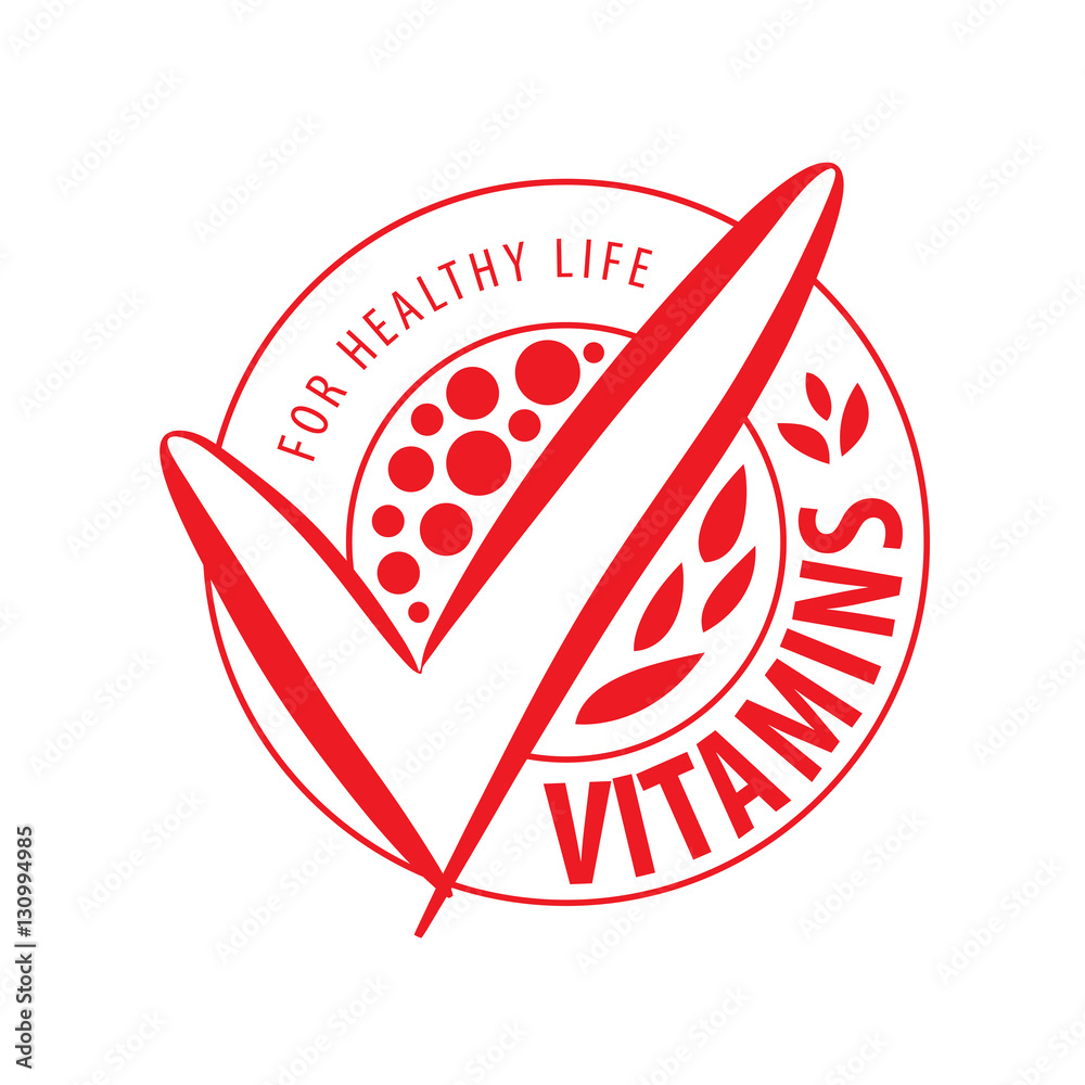 vector logo vitamins Stock Vector | Adobe Stock