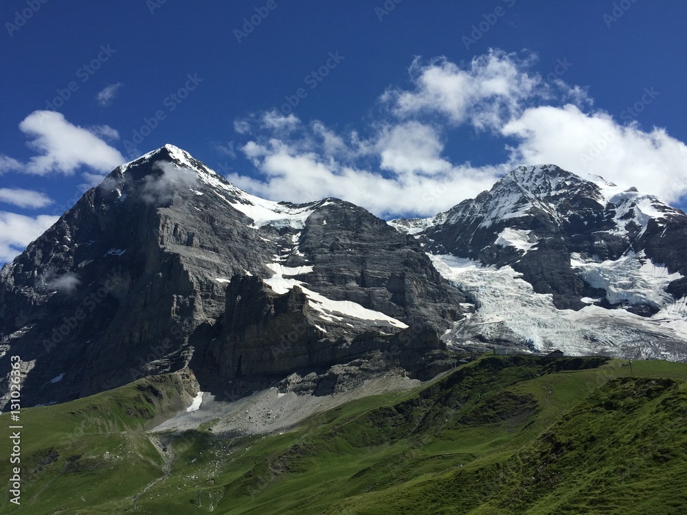 Eiger, Mönch und Eigergletscher Stock Photo | Adobe Stock