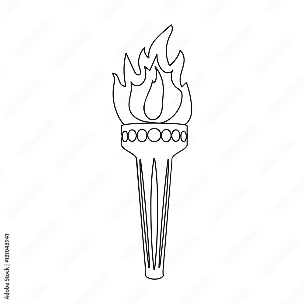 Olympic Torch Drawing 2022