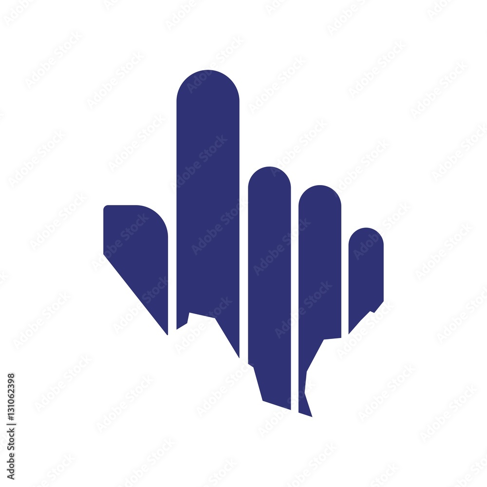 finger symbol form a texas map Stock Vector | Adobe Stock