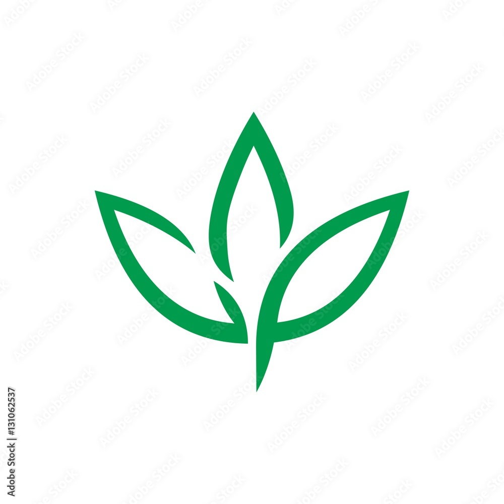 leaf logo for nature symbol. vectore. Stock Vector | Adobe Stock
