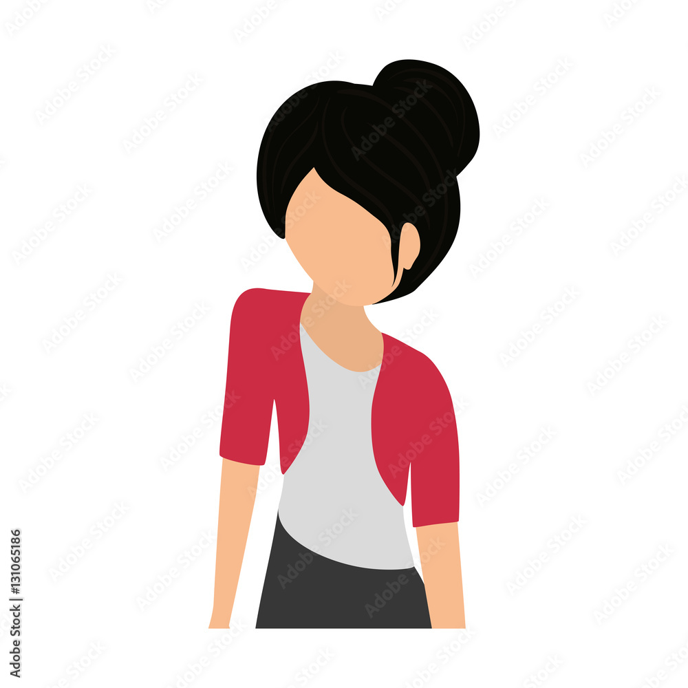 Young woman body complete icon vector illustration graphic design Stock ...