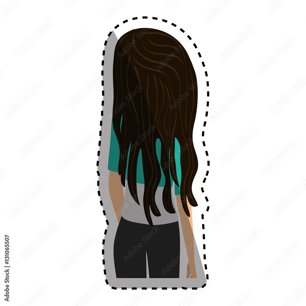 Young woman body icon vector illustration graphic design Stock Vector ...