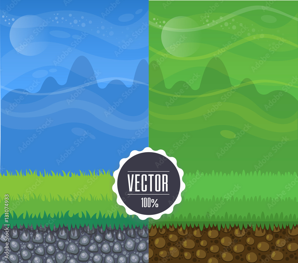 background for the menu and the game screen for casual gaming Stock ...