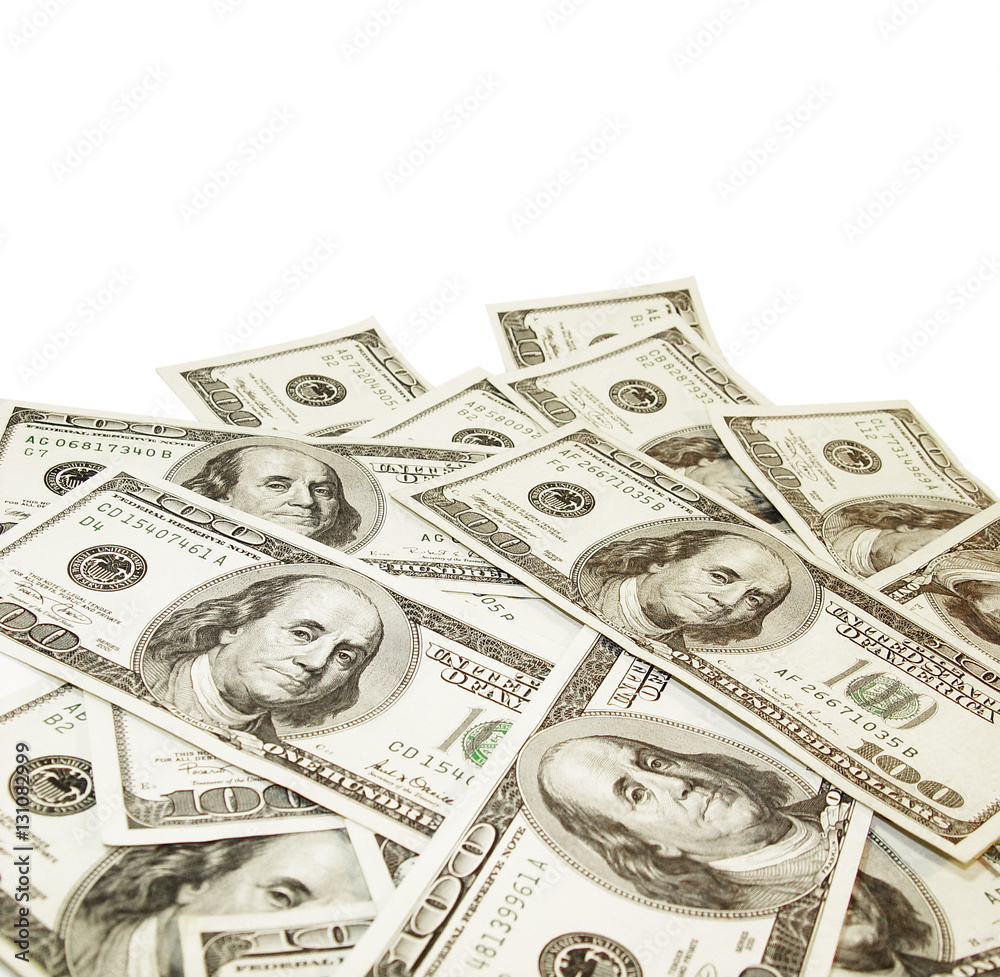 Cash. Money. US dollars. 100 dollar bills. one hundred dollar bills ...