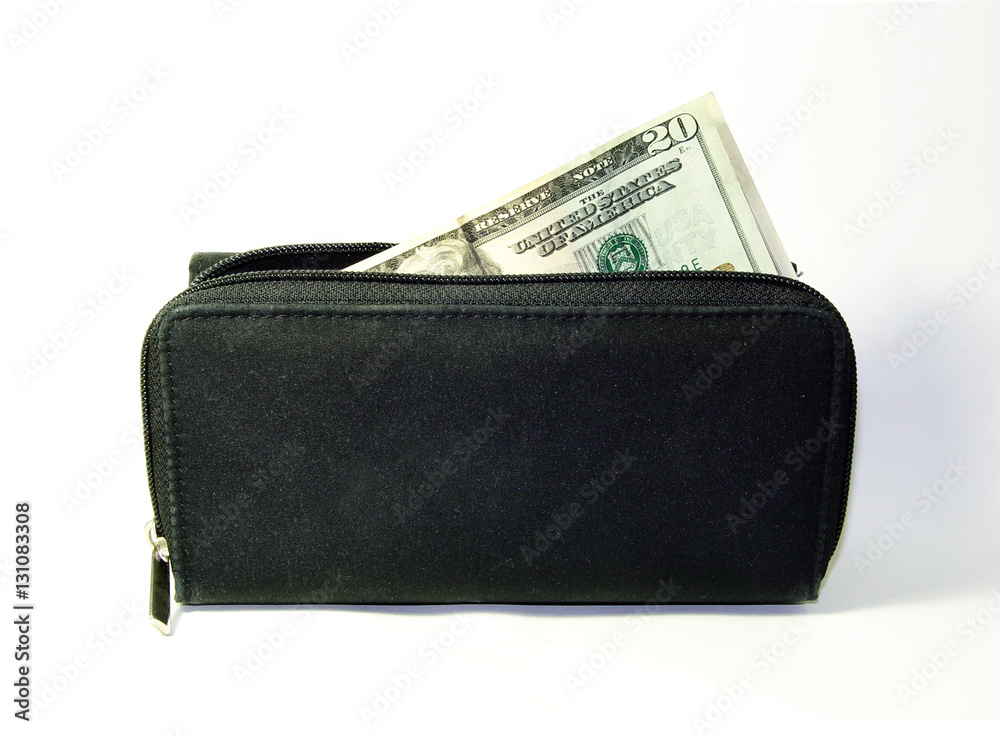 Wallet With Money Coming Out