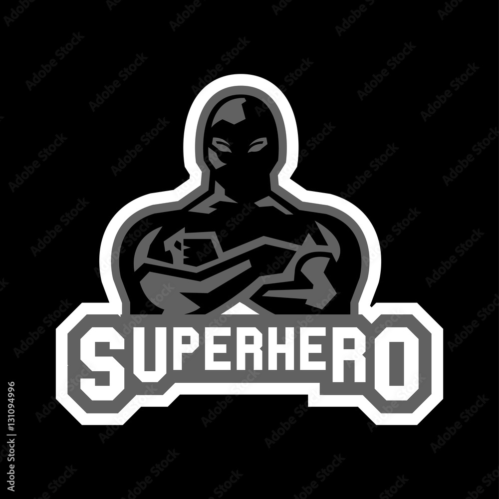 Superhero Symbols Black And White