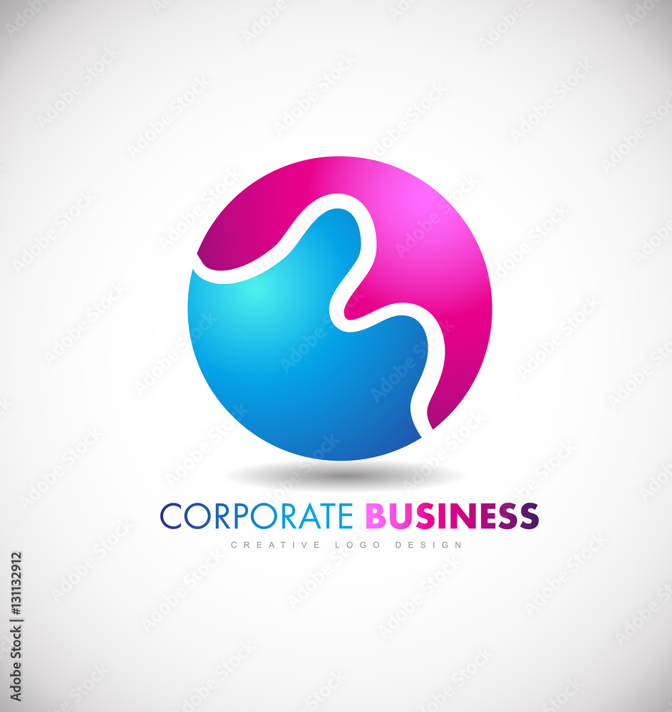 Corporate business sphere logo icon design Stock Vector | Adobe Stock