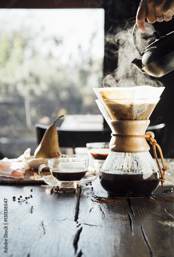 Making percolated coffee Stock Photo | Adobe Stock