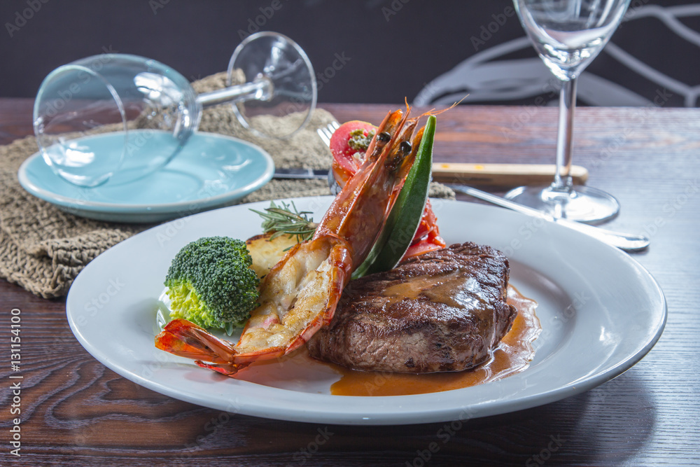 Poster prawn and steak – Wall Art | UkPosters