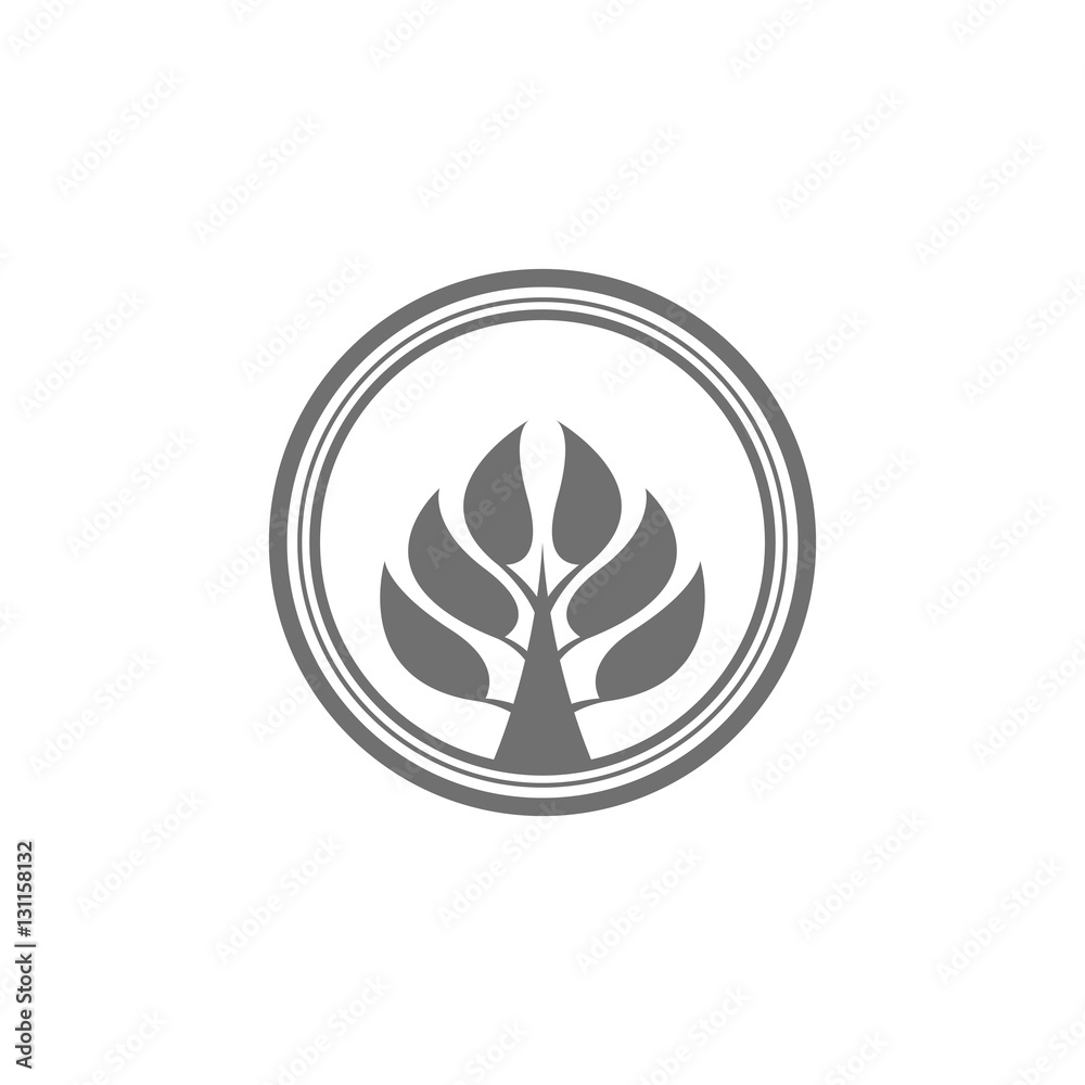 Abstract vector tree icon. Tree label. Stock-Vektorgrafik | Adobe Stock