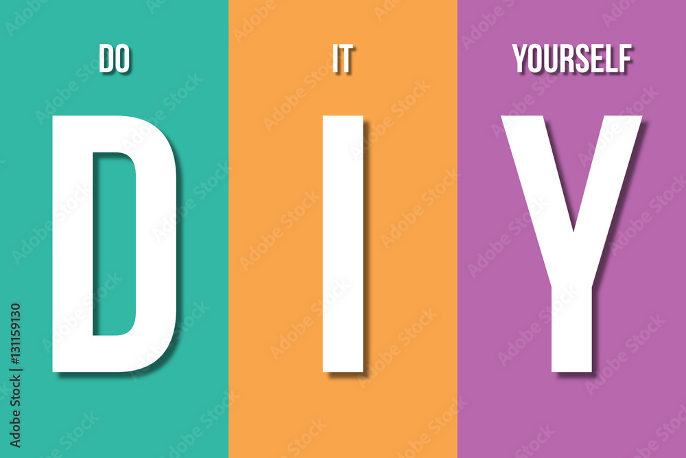 DIY, do it yourself concept ilustración de Stock | Adobe Stock