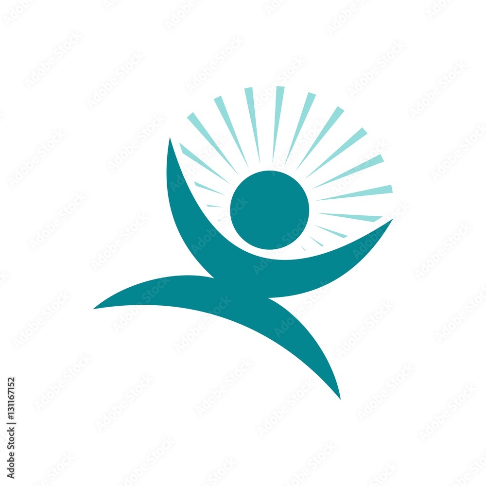 reach person logo vector. symbol template. icon template. Stock Vector ...