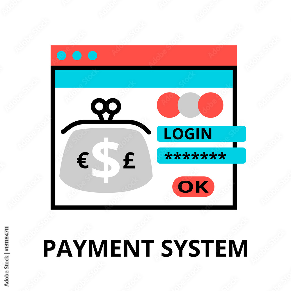 Concept of payment system icon Stock Vector | Adobe Stock