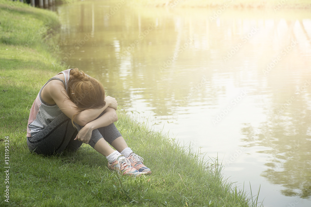 Girl Alone Sad Crying
