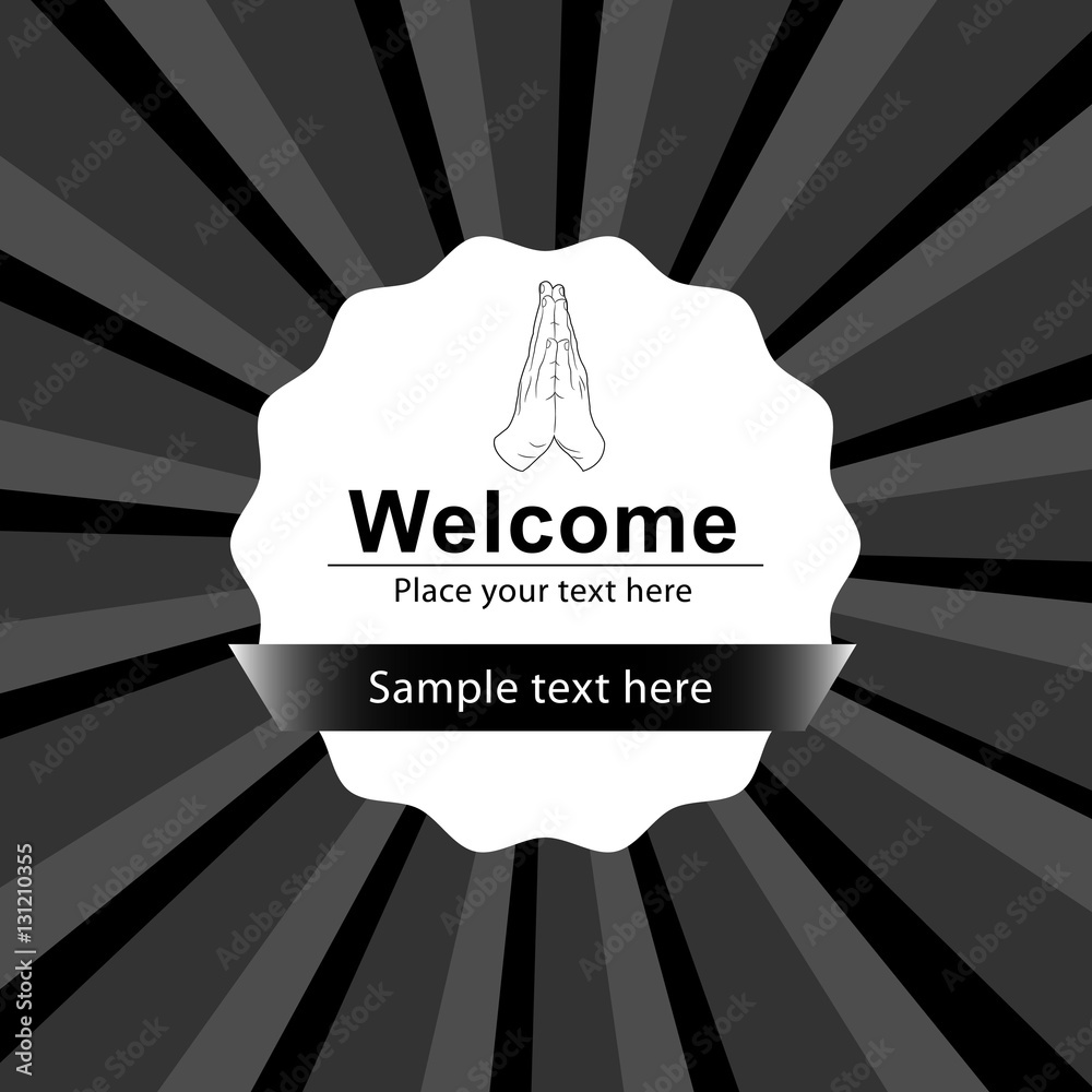 Welcome poster design Stock Vector | Adobe Stock