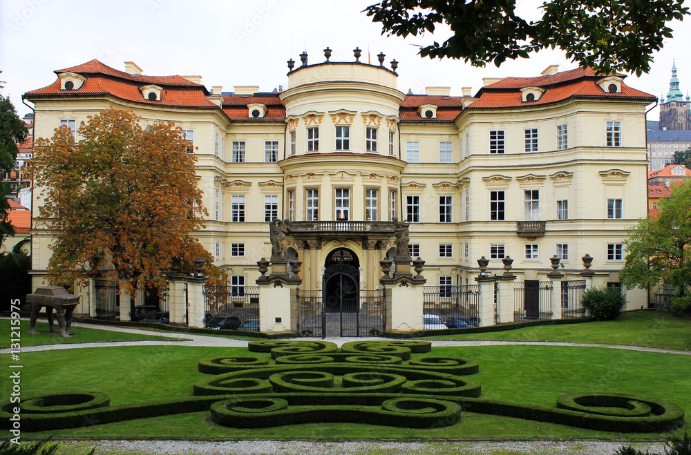 PRAGUE,CZECH REPUBLIC - SEPTEMBER 27, 2014:Troja Palace is Baroque ...