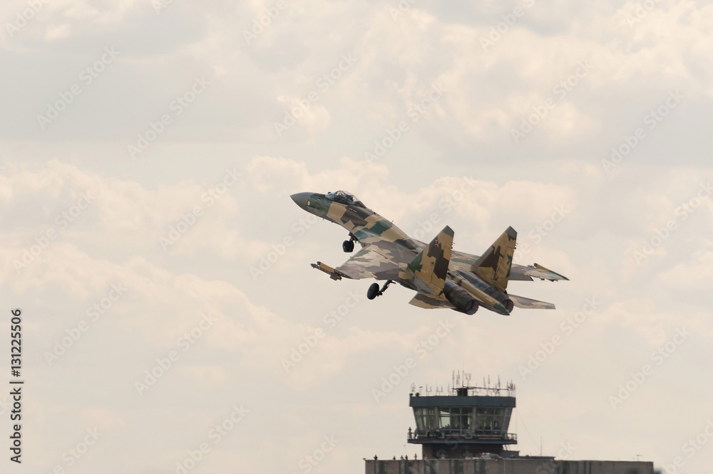 Sukhoi Su-35 Flanker-E single-seat, twin-engined supermaneuverable ...
