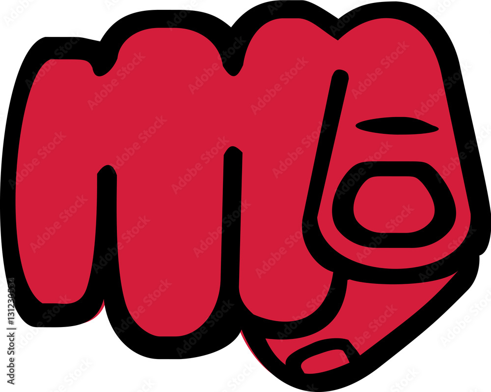 Vettoriale Stock Red finger pointing at you | Adobe Stock