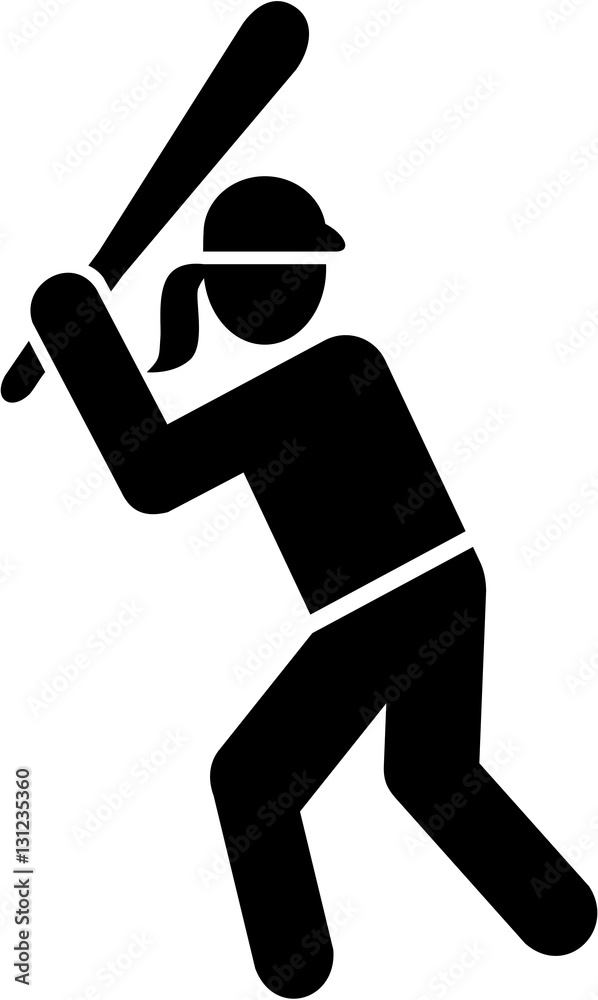 Softball pictogram Stock Vector | Adobe Stock