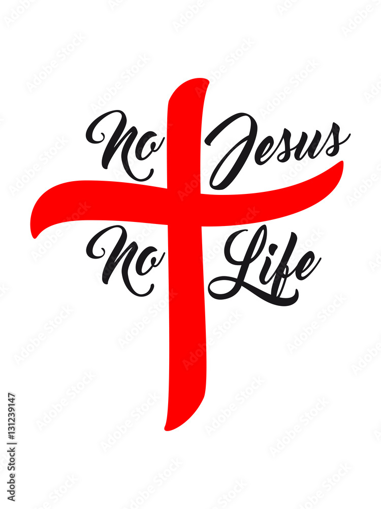 Cross no jesus no life team crew friends live faith christ cool logo ...