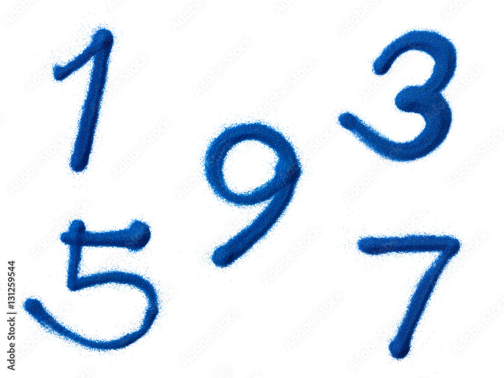 Odd number isolated on white background. Stock Photo | Adobe Stock