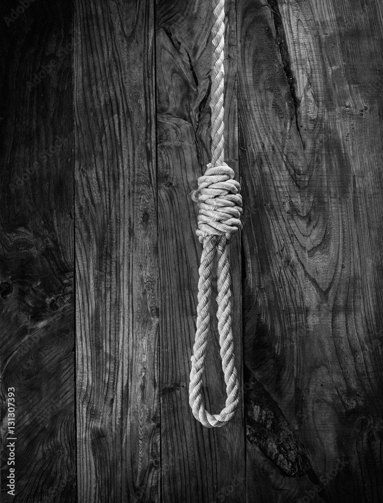 Hanging Rope Black And White