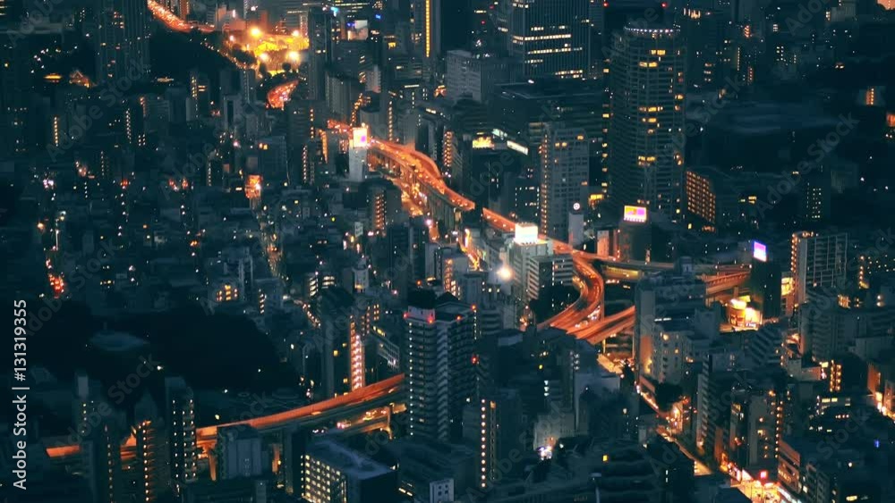 Tokyo, Japan cityscape and highways.Tokyo is the world's most populous ...