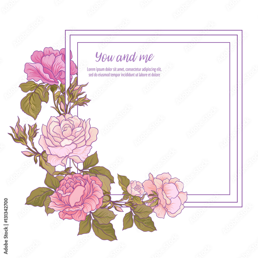 Rose flower background. Good for greeting card for birthday, inv Stock ...