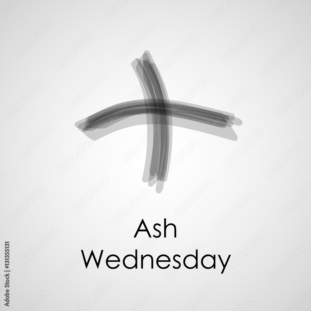 Ash Wednesday background Stock Vector | Adobe Stock