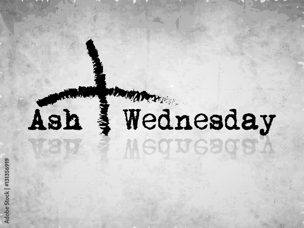 Ash Wednesday background Stock Vector | Adobe Stock