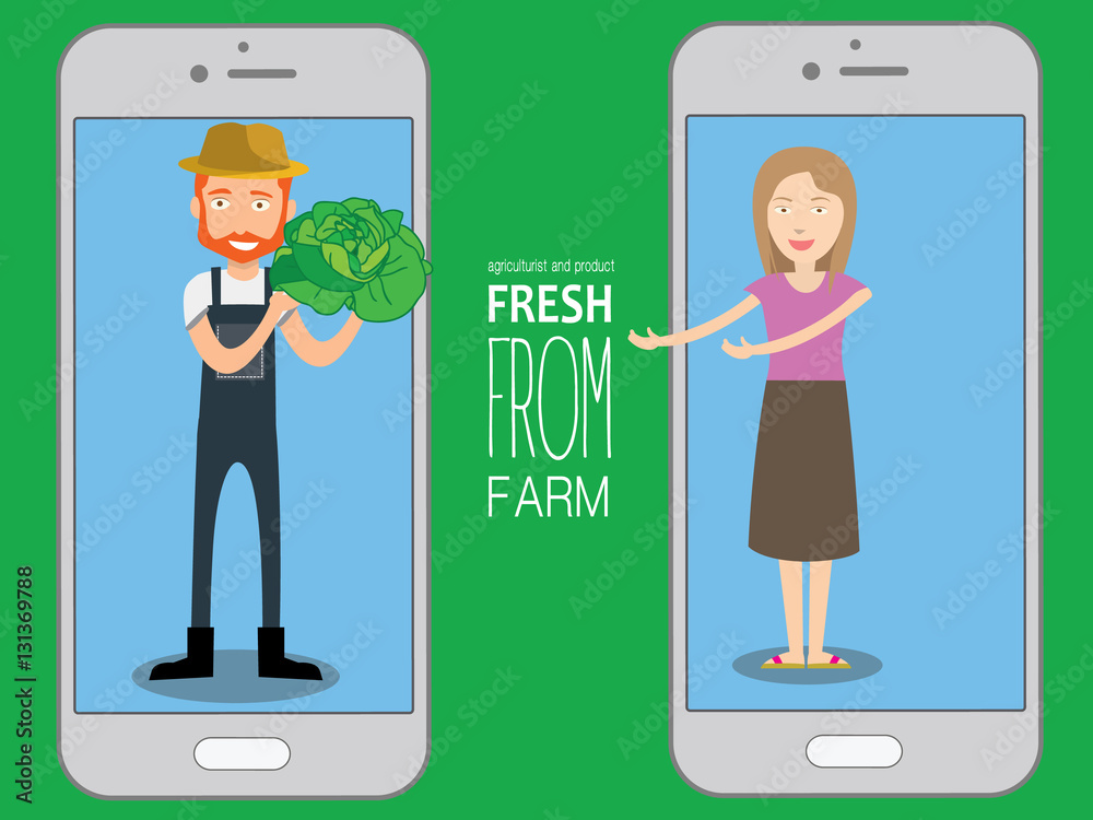 Trade buyers The direct seller Stock Vector | Adobe Stock