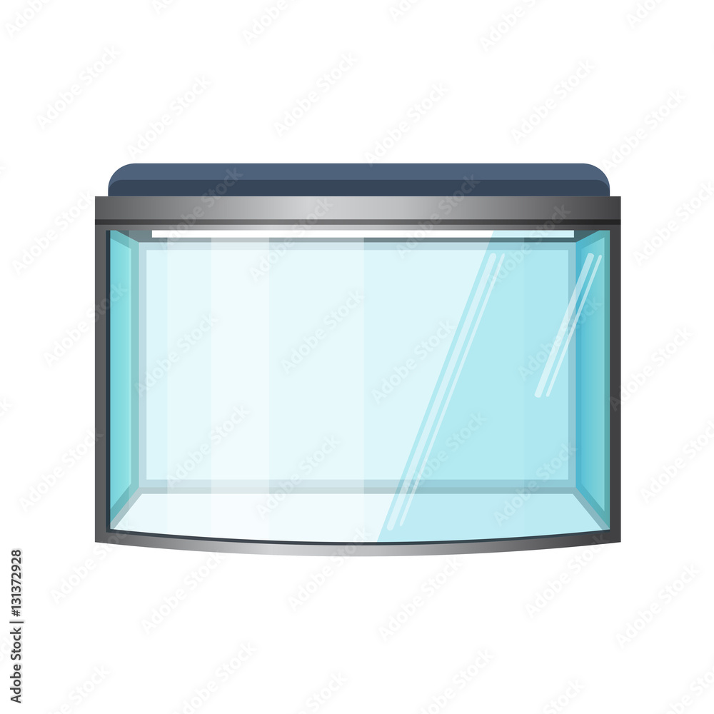 Rectangle Fish Tank Cartoon