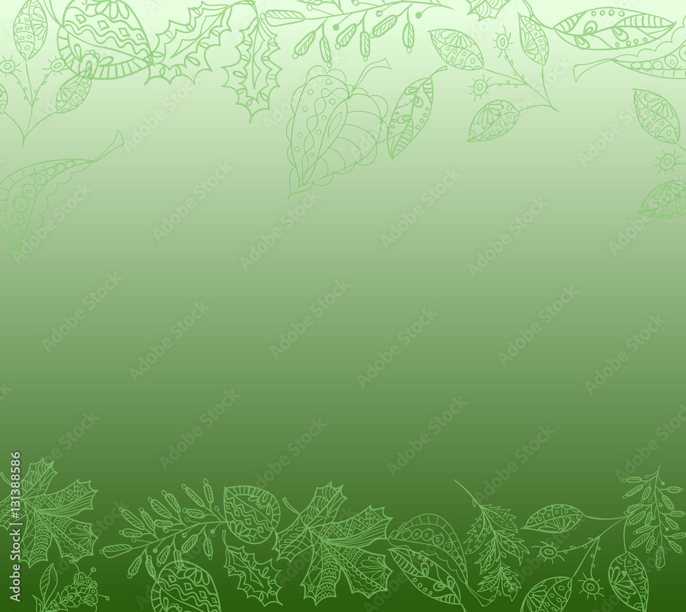 Medicinal herbs and plants against a green background Stock Vector ...