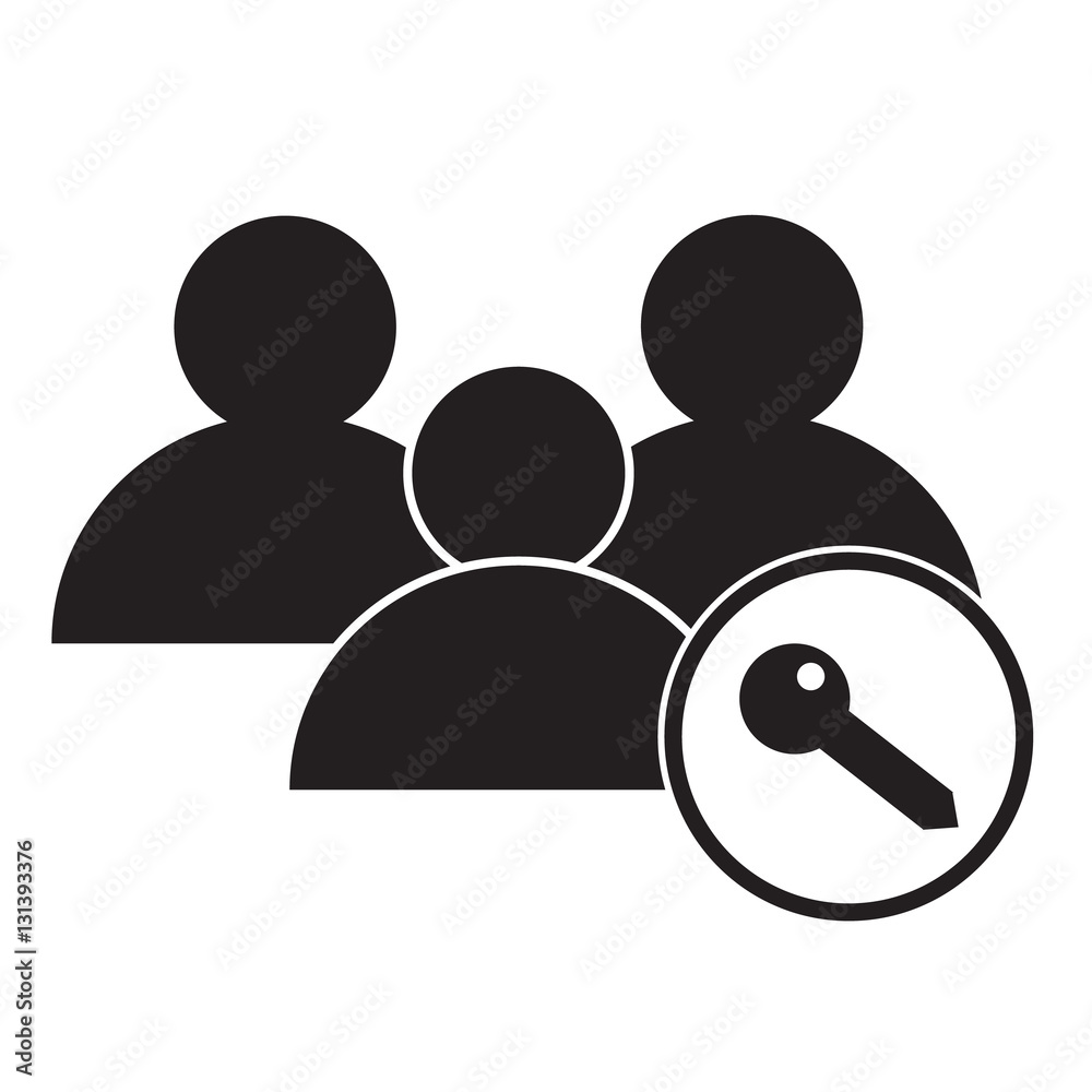 Vecteur Stock user access icon on white background. user access sign ...