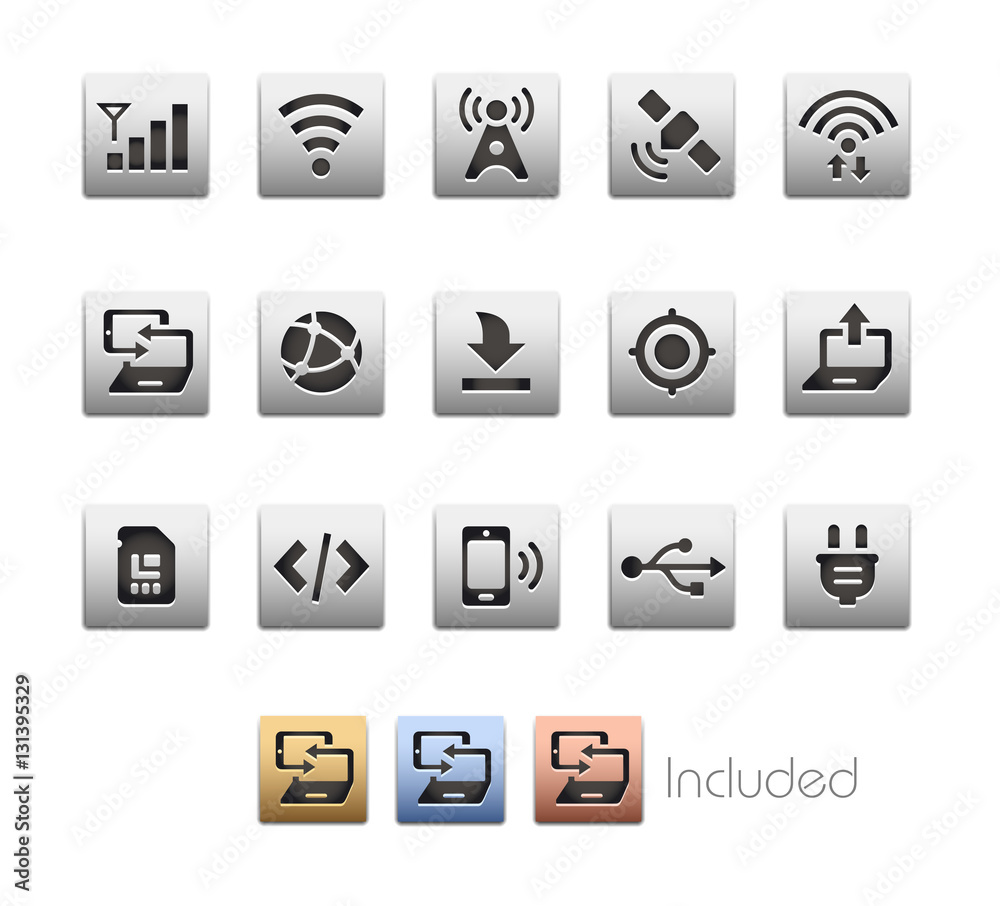 Interface Icons / The vector file includes 4 color versions in ...