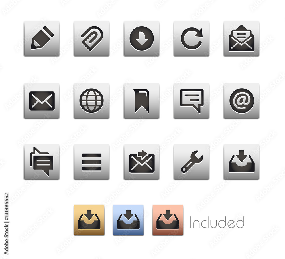 Interface Icons / The vector file includes 4 color versions in ...