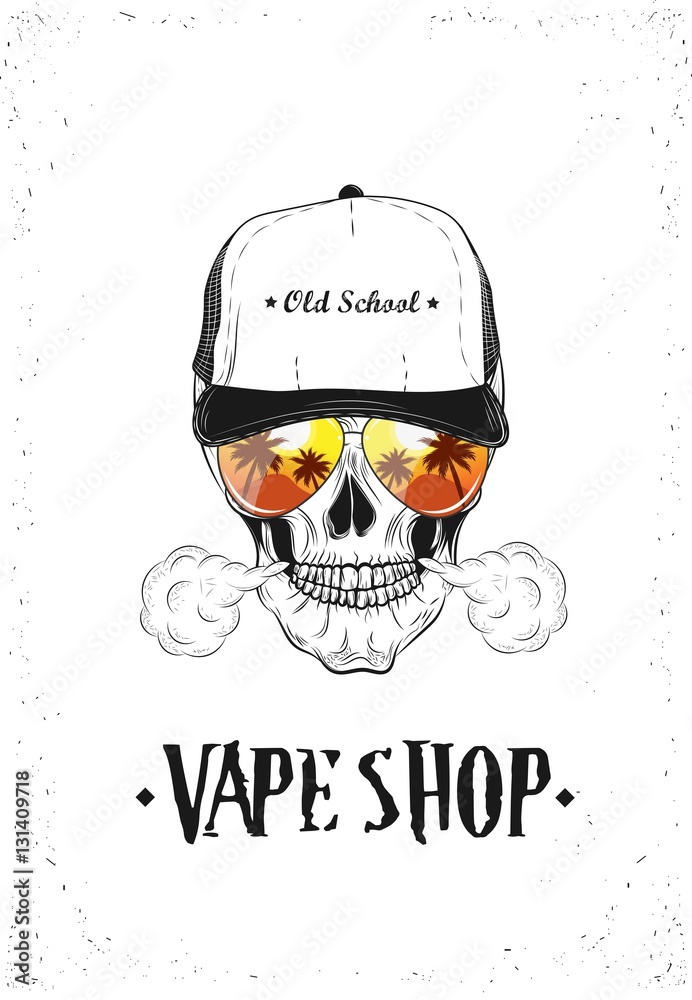 Poster For Vape Shop. Vector Illustration Stock Vector | Adobe Stock