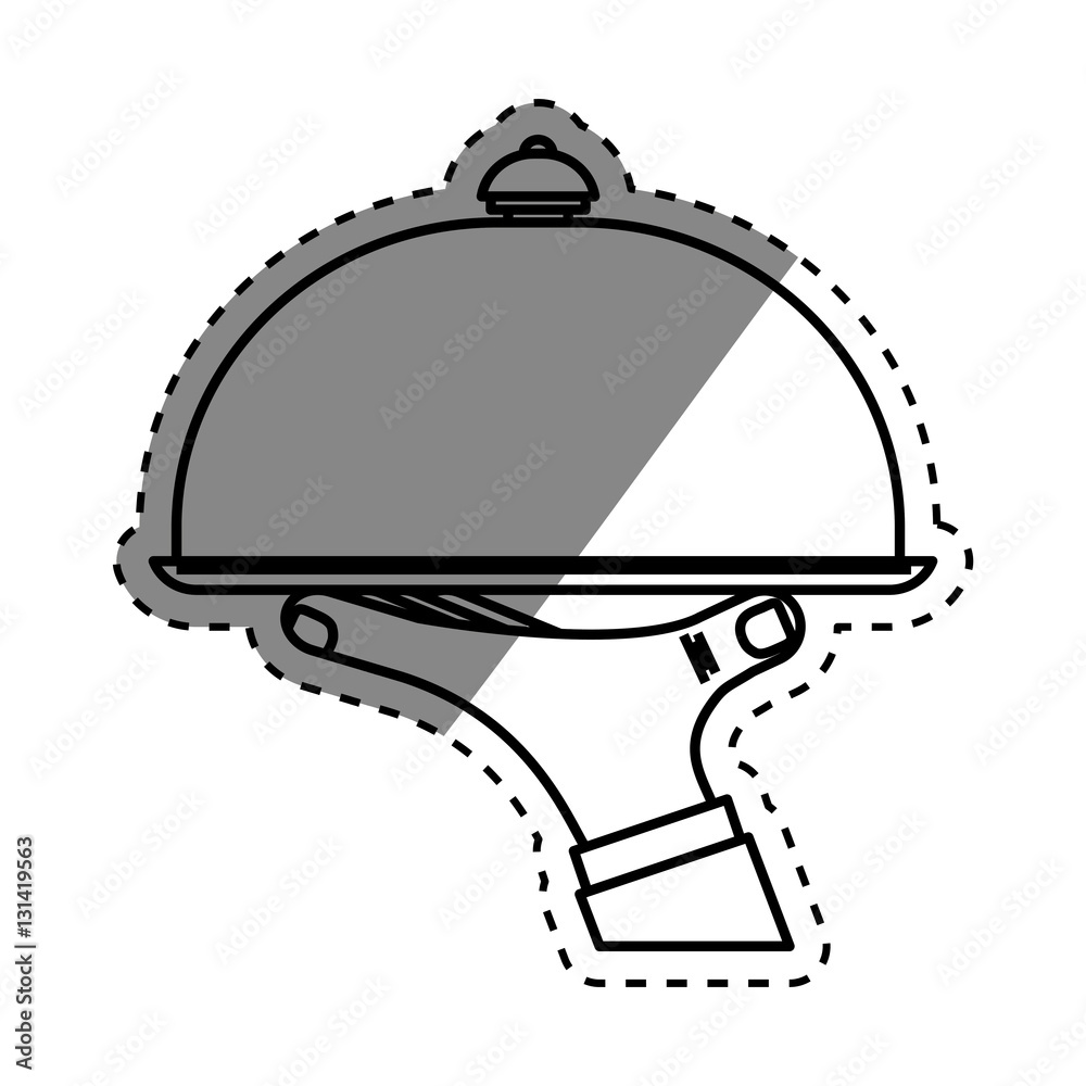 Waiter hand symbol icon vector illustration graphic design Stock ...