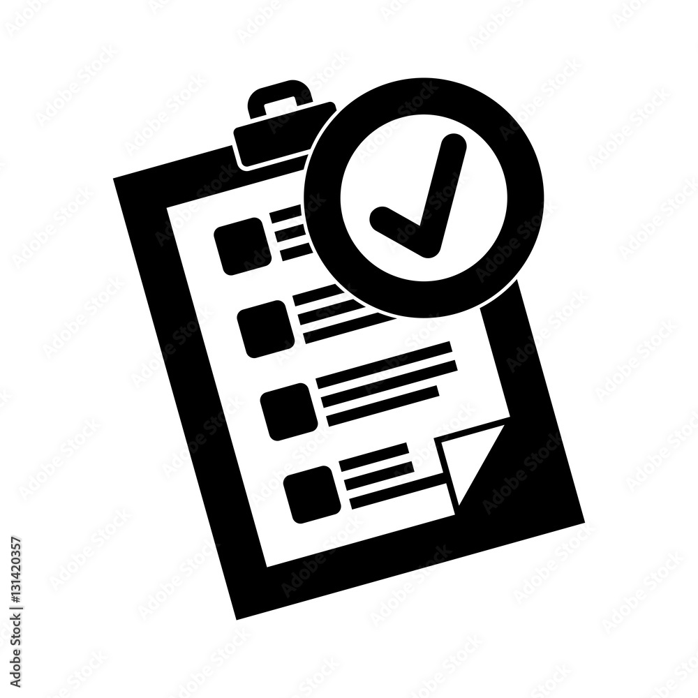 Checklist form symbol icon vector illustration graphic design Stock ...
