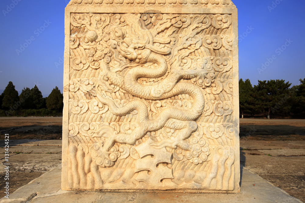 The ancient Chinese stone carving Stock Photo | Adobe Stock