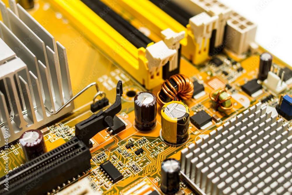 Póster bad capacitor on motherboard – Cuadro para Pared | Posters.es
