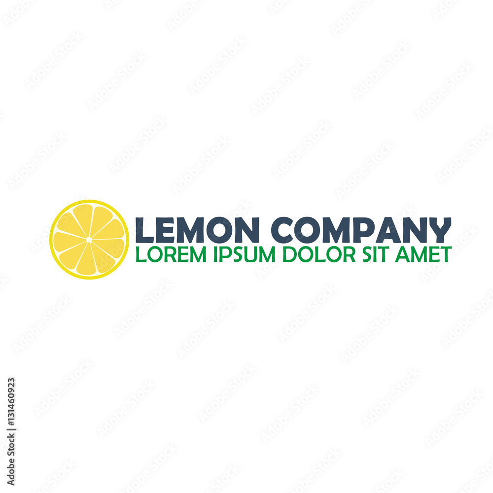 Lemon logo company. Citrus. Vector logo illustration. Stock Vector ...