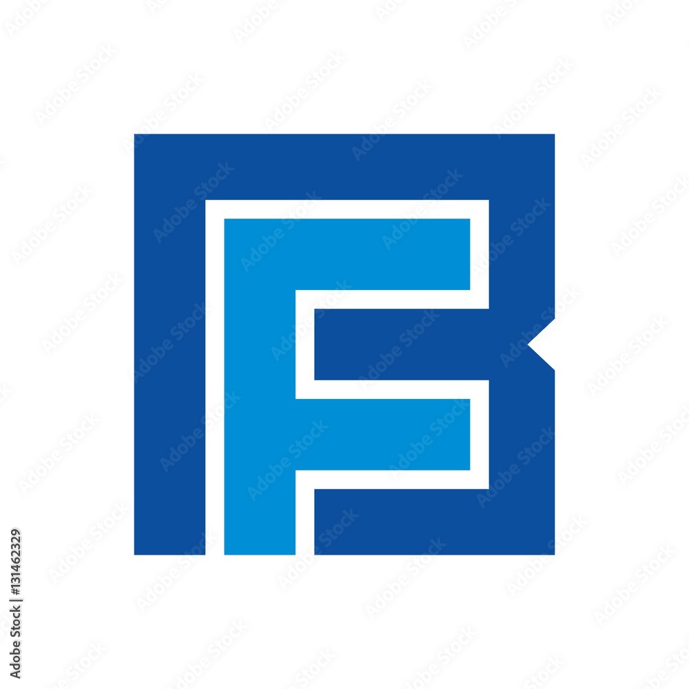 f and b logotype. logo vector. Stock Vector | Adobe Stock