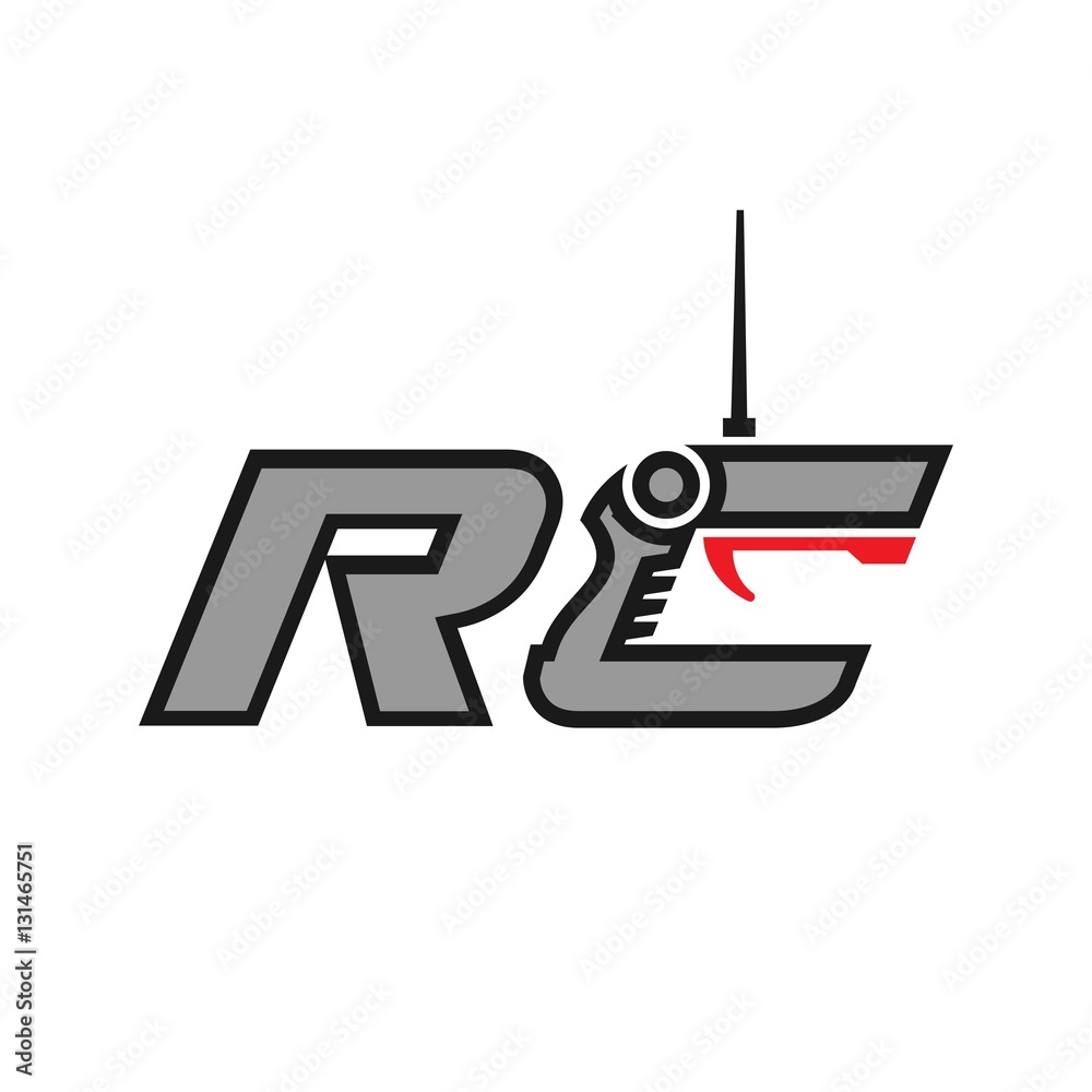 RC logo vector. radio control logo. Stock Vector | Adobe Stock