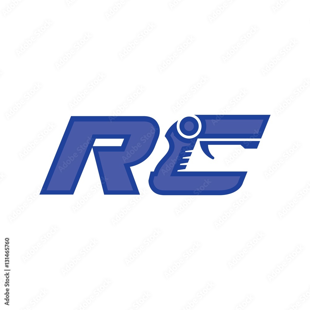 RC logo vector. radio control logo. Stock Vector | Adobe Stock